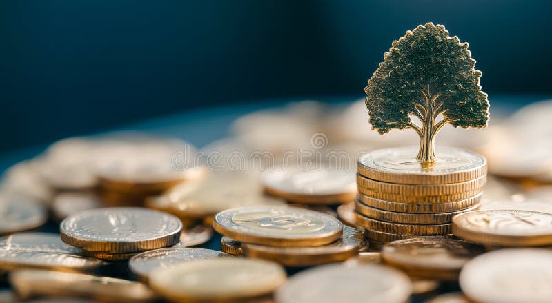 Growing Wealth with Nature stock image. Image of balance - 371699505
