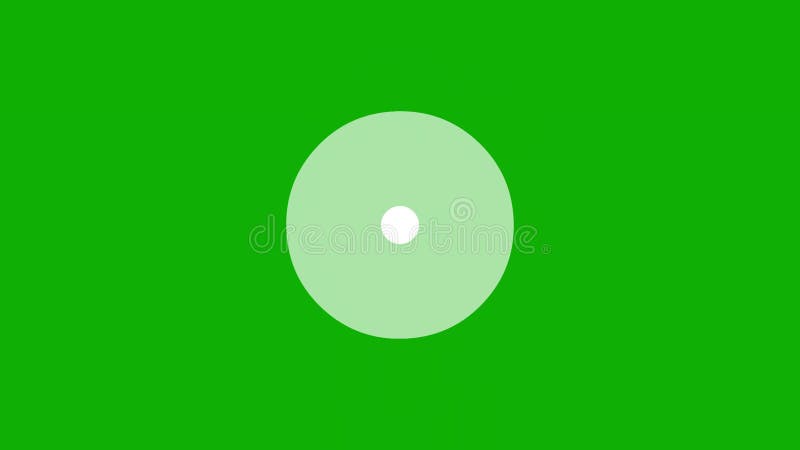 Growing White Circular Waves Motion Graphics with Green Screen ...