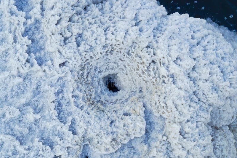 Growing White Salt Crystals Stock Photo - Image of mineral, travel ...