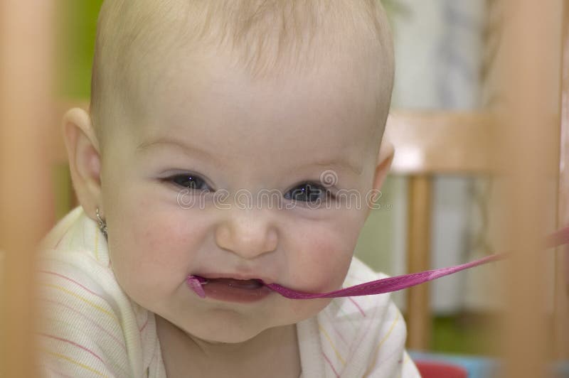Growling baby stock photo. Image of growl, nose, hospital - 11764546