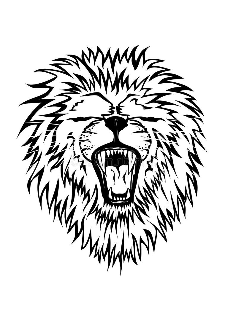 Growling Lion Stock Illustrations – 603 Growling Lion Stock ...