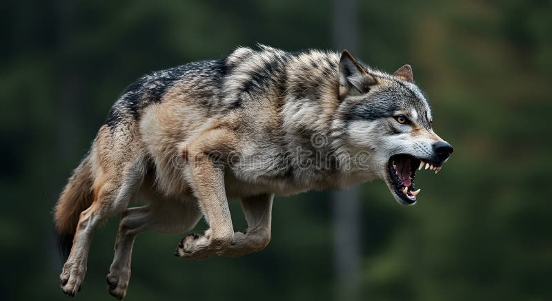 Drawings Of Wolves Growling