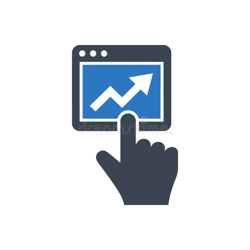 Growth Analysis Icon stock vector. Illustration of growth - 361529261