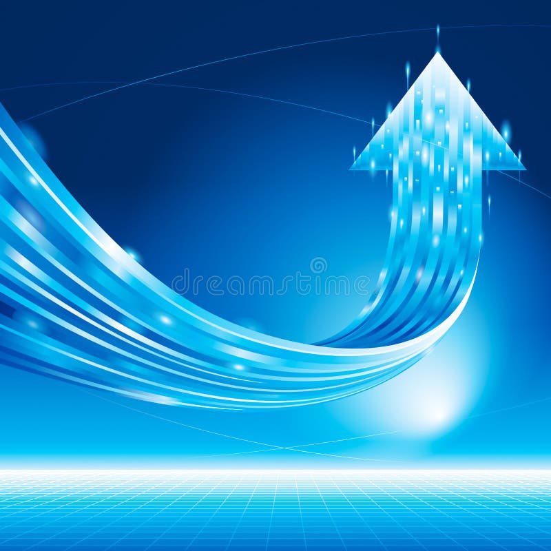 Growth Arrow Background stock vector. Illustration of light - 63435168