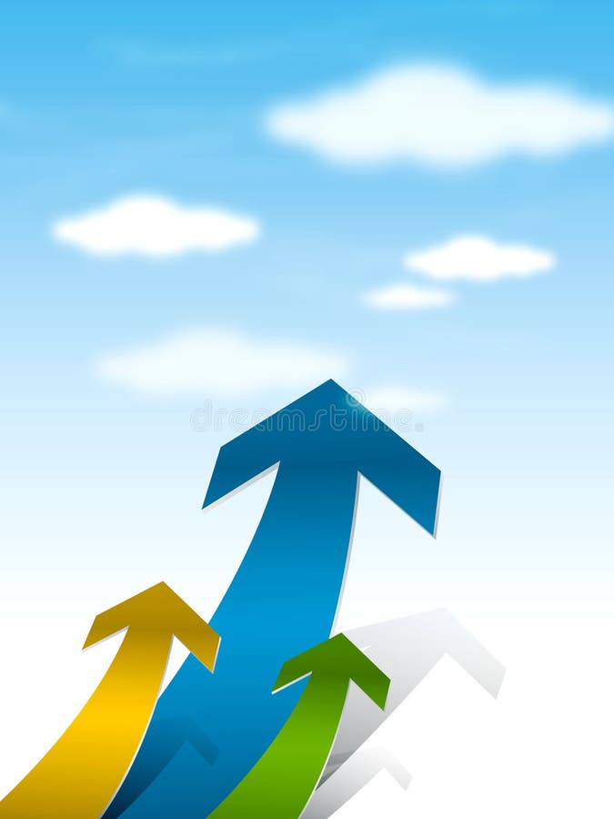 Growth Arrows Concept stock vector. Illustration of isolated - 20500746