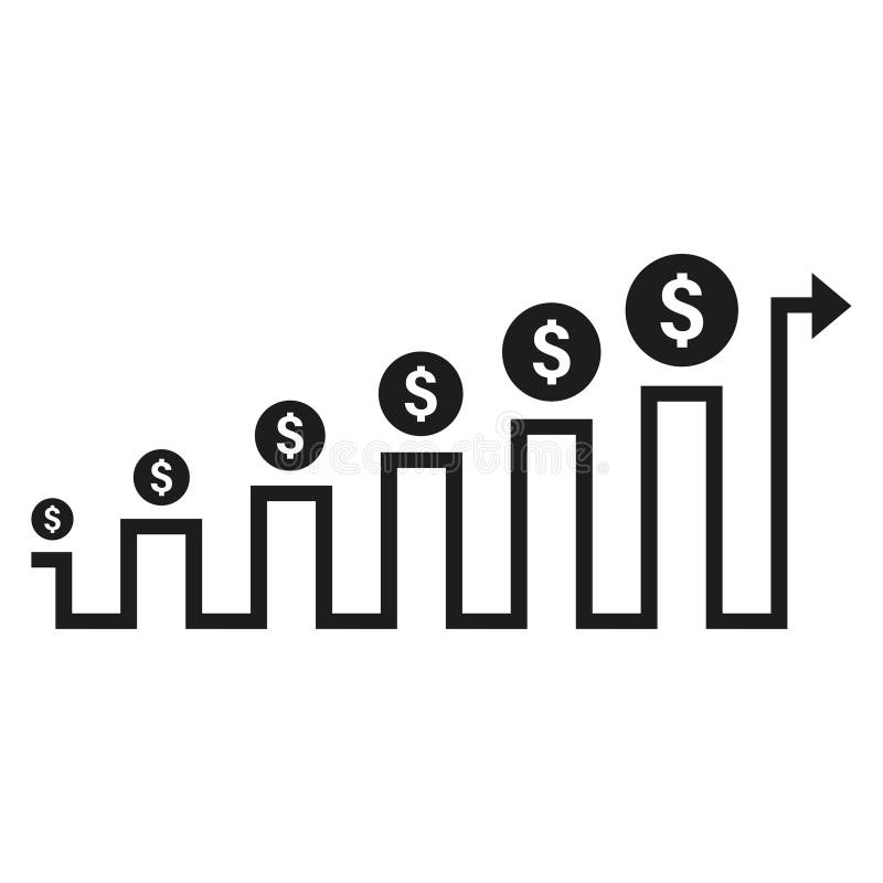 Growth Bar Chart. Financial Progress Graph. Business Data Visualization ...