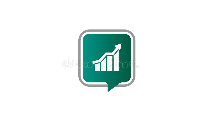 Growth Bar Graph Icon, Up Arrow Logo. Business Chart Concept Vector ...