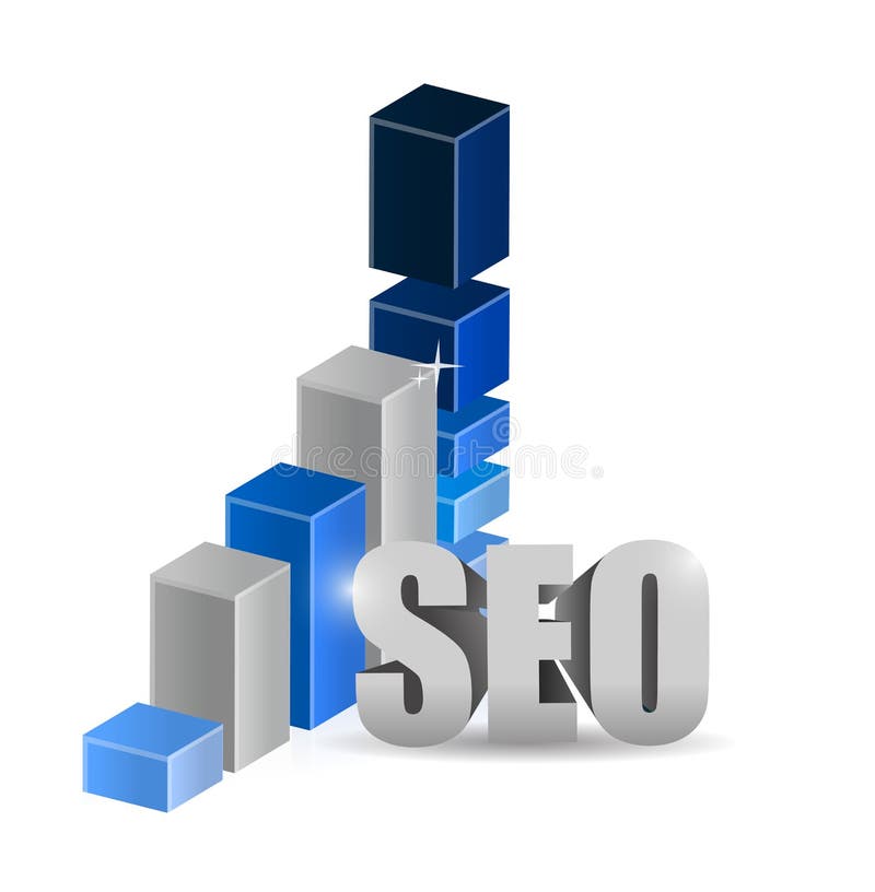 Growth Bar Graph of SEO Technology Stock Illustration - Illustration of ...