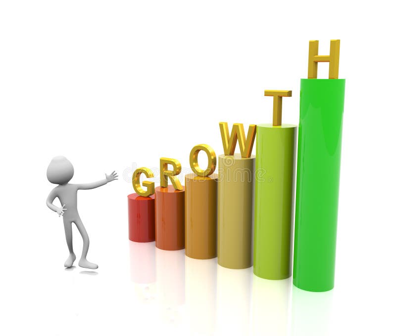 Growth chart stock illustration. Illustration of result - 18963821