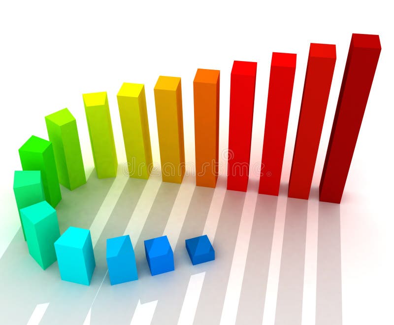 Growth chart stock illustration. Illustration of growth - 5144638