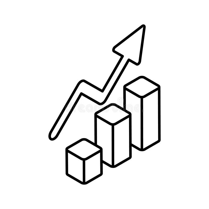 Growth Chart with Arrow Depicting Vector Design of Business Analysis ... Growth Chart with Arrow Depicting Vector Design of Business Analysis ...