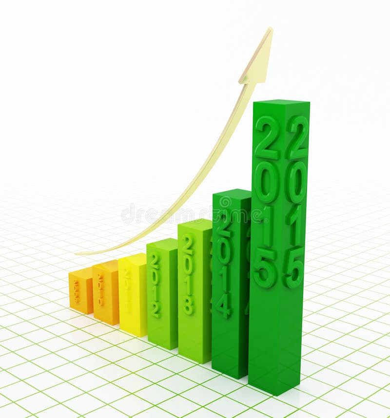 2014 growth chart stock illustration. Illustration of growing - 35332384