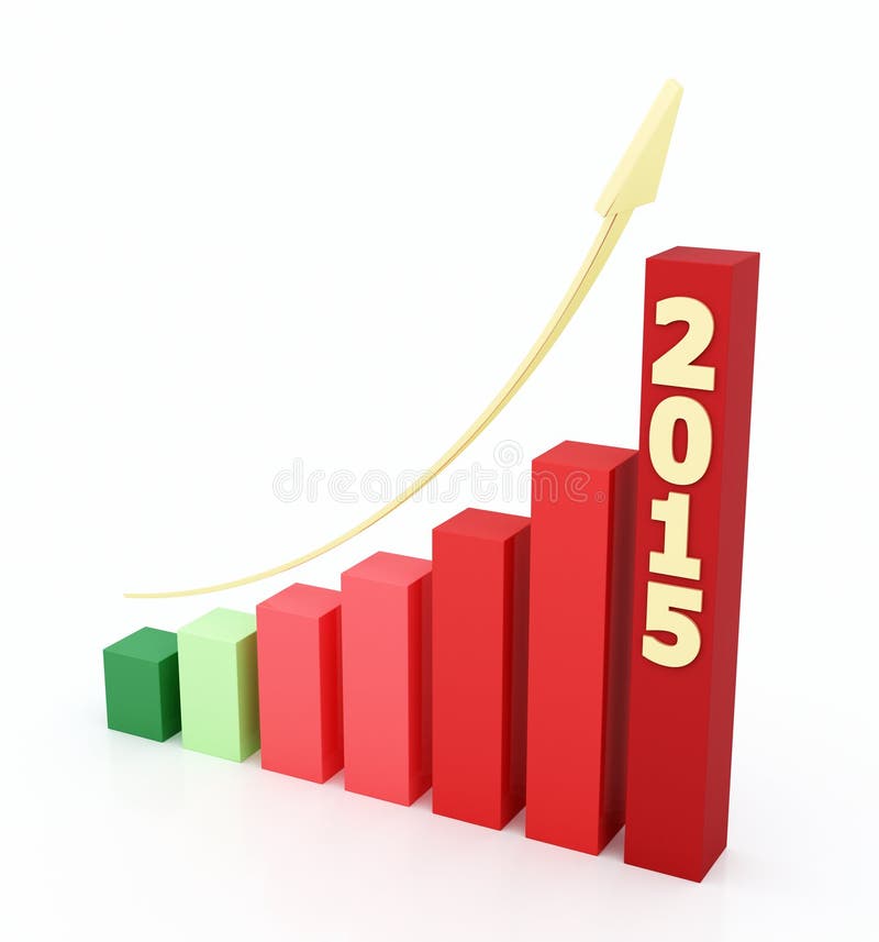 2015 growth chart stock illustration. Illustration of success - 47815275