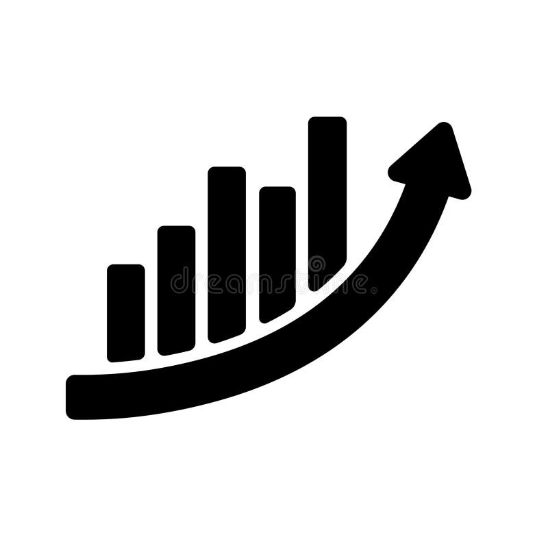 Growth Chart (business Growth) Icon Illustration Stock Vector ...