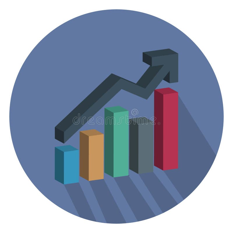Growth Chart Color Vector Icon Fully Editable Stock Vector ...