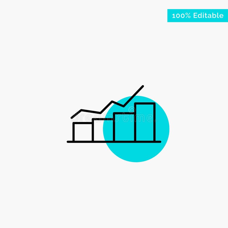 Graph with Increase Report. Diagram with Rise and Gain Progress Stock ...