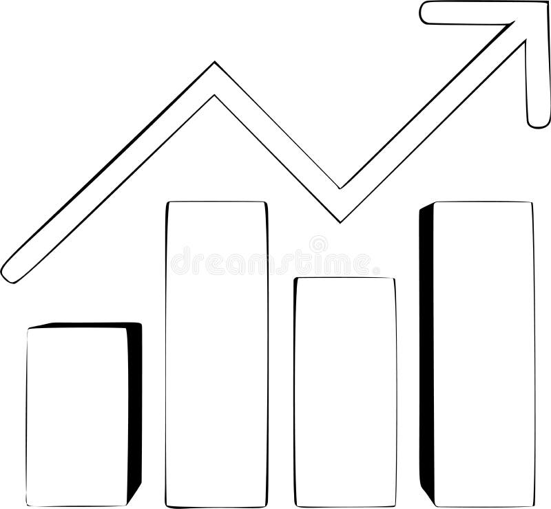 Growth Chart Icon. Grow Diagram Flat Vector Illustration. Busine. Graph ...