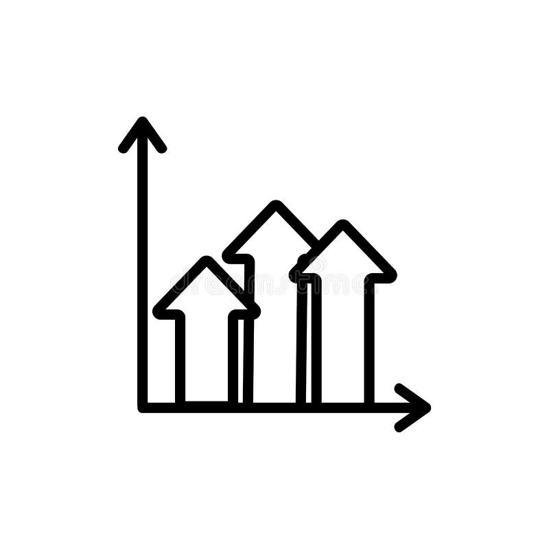 Growth Chart Icon Vector. Isolated Contour Symbol Illustration Stock ...