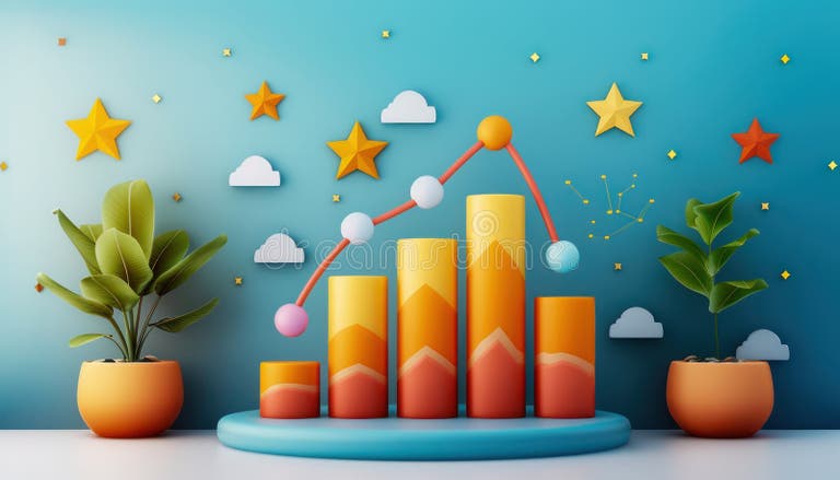 Growth Chart Illustration Visualizing Progress and Development with ...
