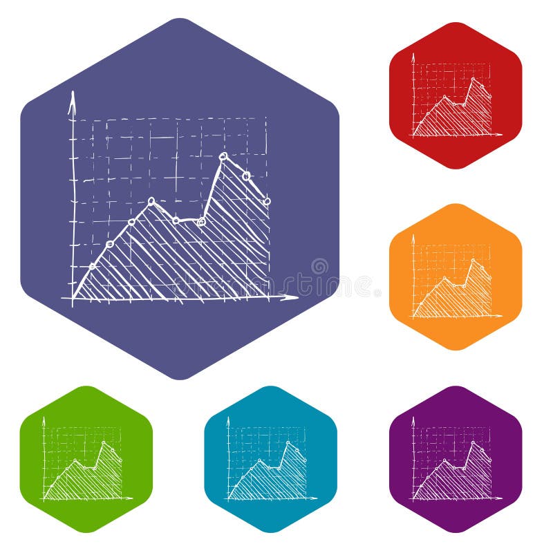 Growth Chart Infographics, Hand Drawn Style Stock Vector - Illustration ...