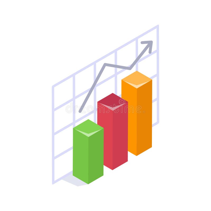 Growth Chart Representing Business Performance, Improvement, and Market ...