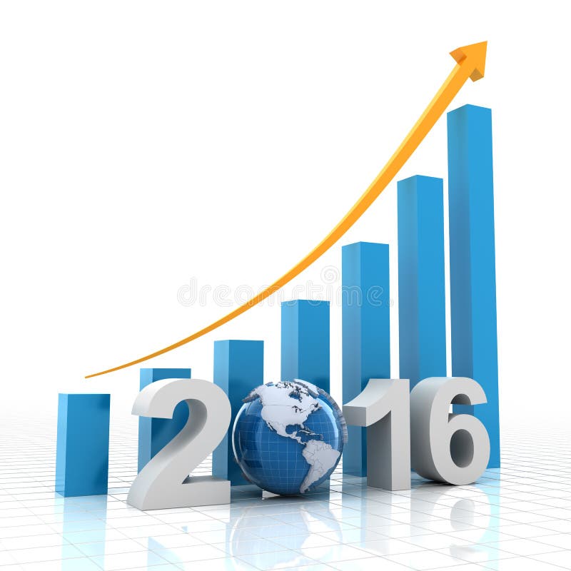 Chart Showing Future Rising Trend Stock Illustration - Illustration of ...