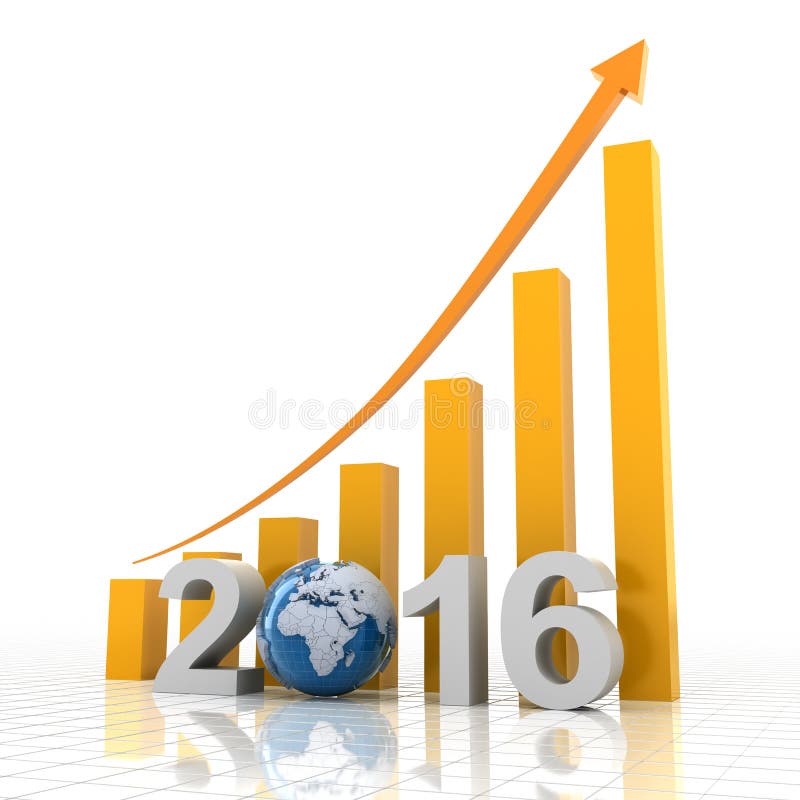 Chart Showing Future Rising Trend Stock Illustration - Illustration of ...