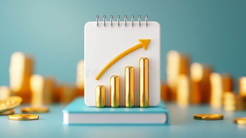 Cash Income Growth Chart Representing Financial Progress Stock Photos ...