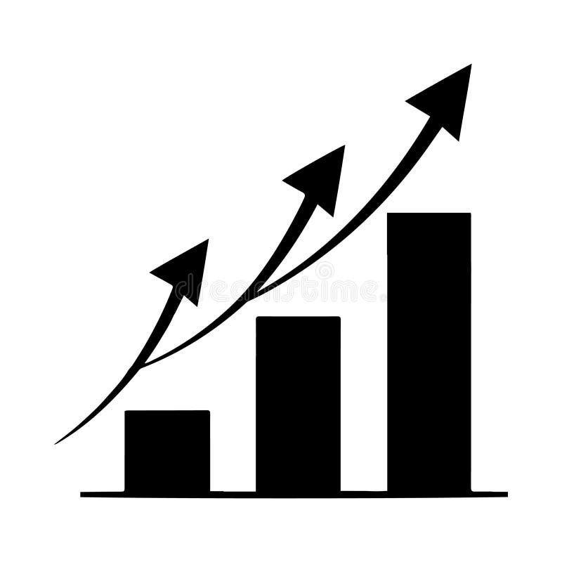 Diagram Rise Gain Progress Graph Increase Report Vector Stock Photos ...