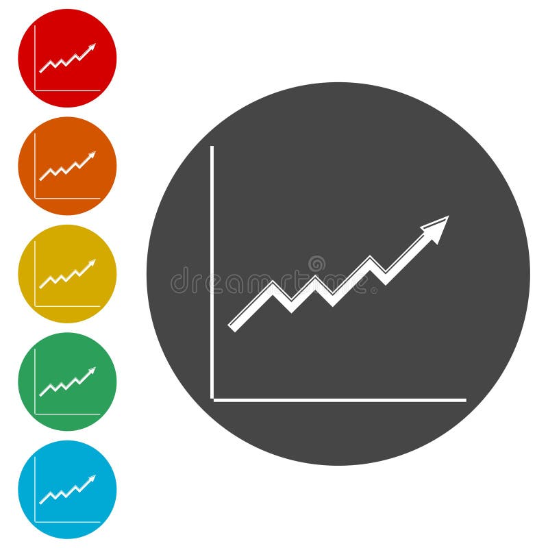 Growth Chart Vector Icon, Graph Icon, Graph Sign Stock Vector ...