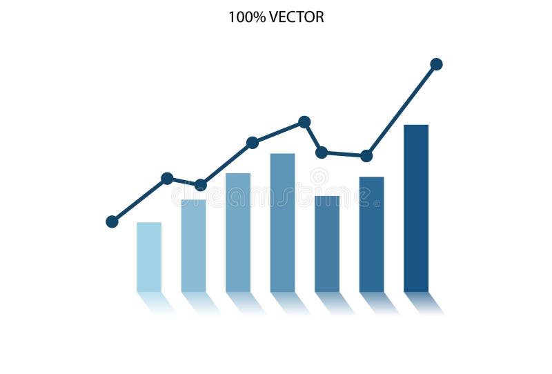 Growth Chart - Vector Icon Logo Template Design Stock Illustration ...