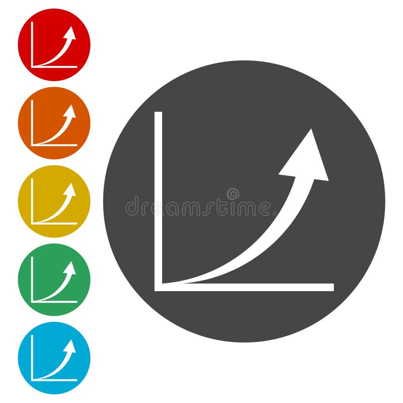 Growth chart - vector icon stock vector. Illustration of accounting ... Growth chart - vector icon stock vector. Illustration of accounting ...