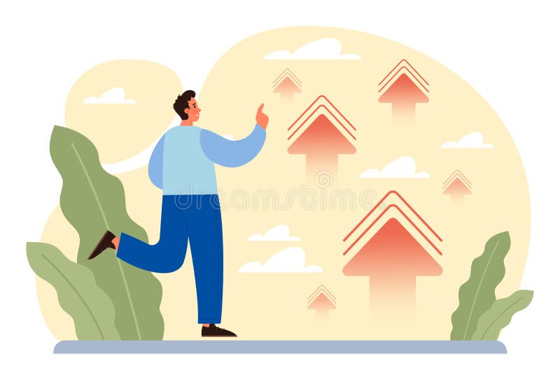 Growth Concept. Idea of Business Success or Personal Development Stock ...