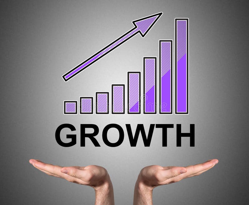 Growth Concept Sustained by Open Hands Stock Photo - Image of success ...