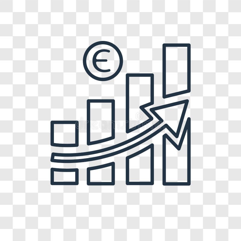 Growth Concept Vector Linear Icon Isolated on Transparent Background ...