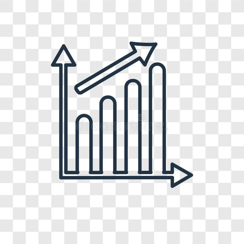 Growth Concept Vector Linear Icon Isolated On Transparent Background ...