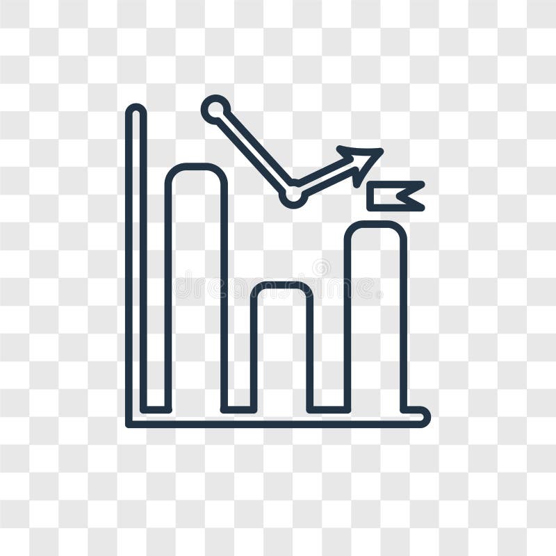 Growth Concept Vector Linear Icon Isolated On Transparent Background ...