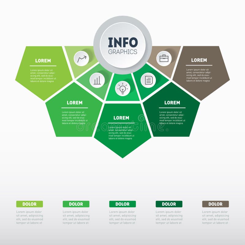 Growth and Development of Eco Friendly Business. Info Graphic Wi Stock ...