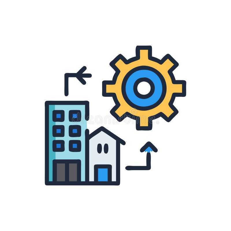 Growth Development Icon for Business Stock Illustration - Illustration ...