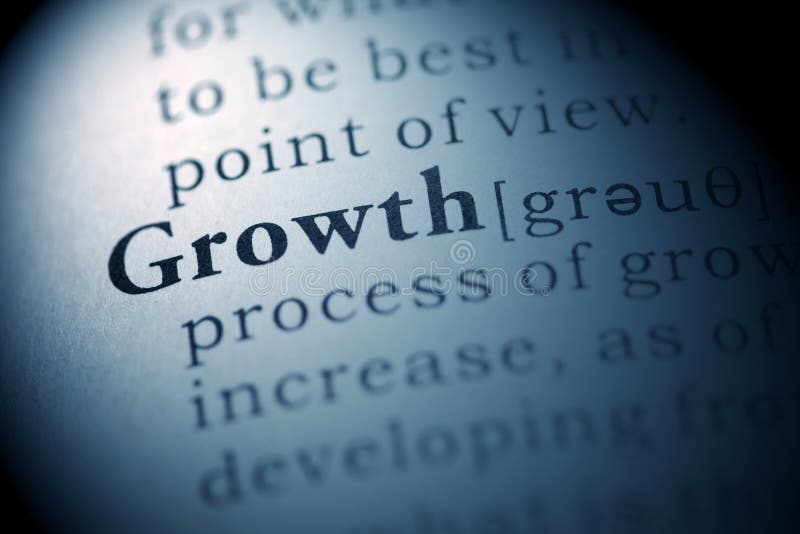 Growth Dictionary Definition Stock Image - Image of written, grow ...