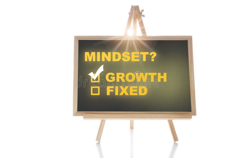 Growth or Fixed Mindset Decision with Check Mark on Check Box on ...