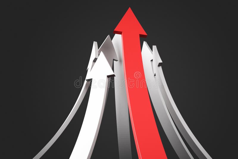 Growth and forward concept stock illustration. Illustration of analysis ...