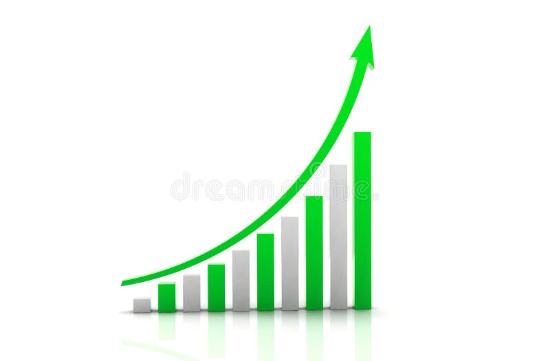 Growth graph stock illustration. Illustration of forecast - 33209184