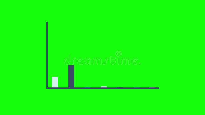 Animation Graph Growth Chart Infographic Green Screen Stock Video ...