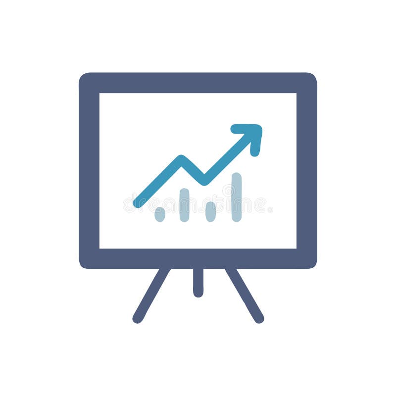 Growth Graph Icon for Business Analysis Stock Illustration ...