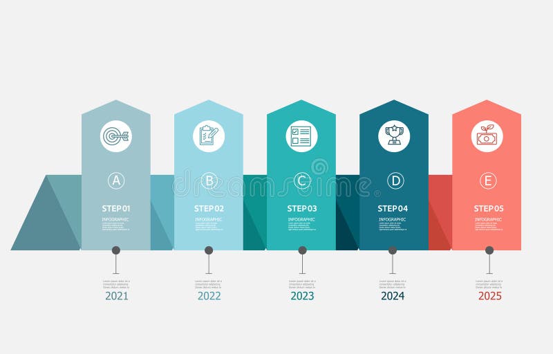 Growth Graph Infographics Timeline Business Workflow Report Background ...