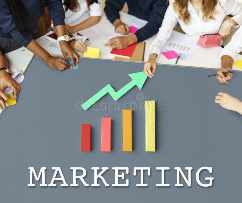 Growth Graph Marketing Strategy Concept Stock Photo - Image of graphic ...