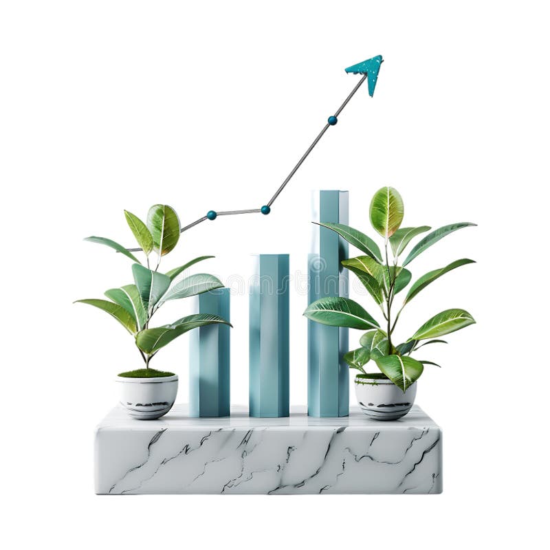 Growth Graph on Transparent Background - Ai Generated Stock ...