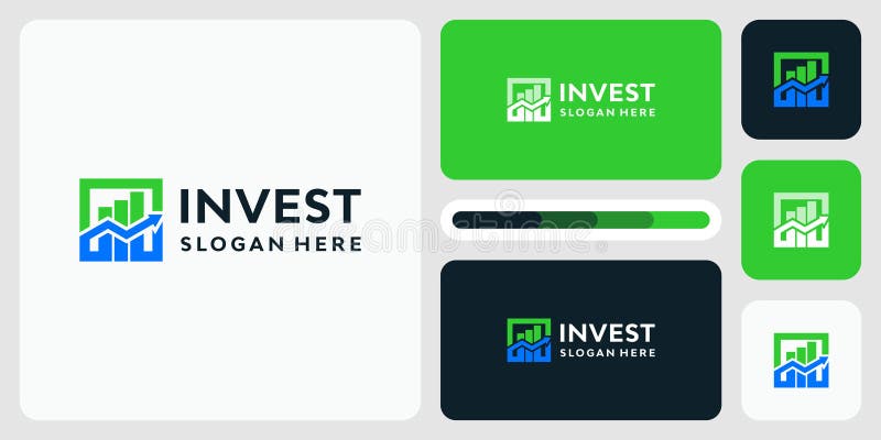 Growth Graph Vector Logo Design with Statistics Arrow Stock Vector ...