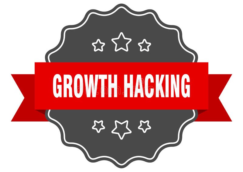 Growth hacking label stock vector. Illustration of label - 194926300